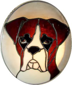 Boxer Dog Suncatcher Pattern - Holli Boyle Stained Glass